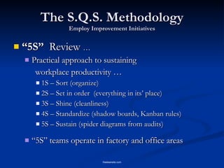 01 SQS Philosophy Methodology 24 Pgs | PPT