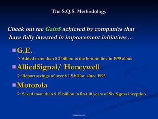 01 SQS Philosophy Methodology 24 Pgs | PPT