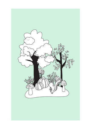 Squirrel coloring drawing book for kids | PDF