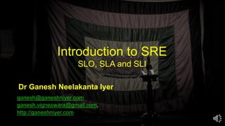 SRE Demystified - 01 - SLO SLI and SLA | PDF