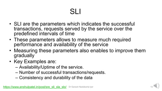 SRE Demystified - 01 - SLO SLI and SLA | PDF | Operating Systems | Computer Software and ...