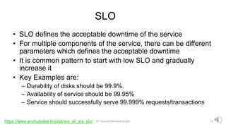 SRE Demystified - 01 - SLO SLI and SLA | PDF
