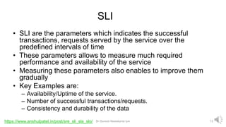 SRE Demystified - 01 - SLO SLI and SLA | PPT