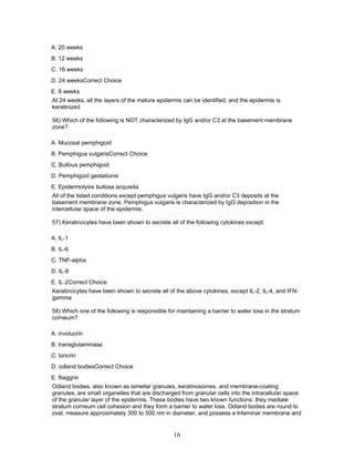 ETAS_MCQ_01 structures of skin | PDF