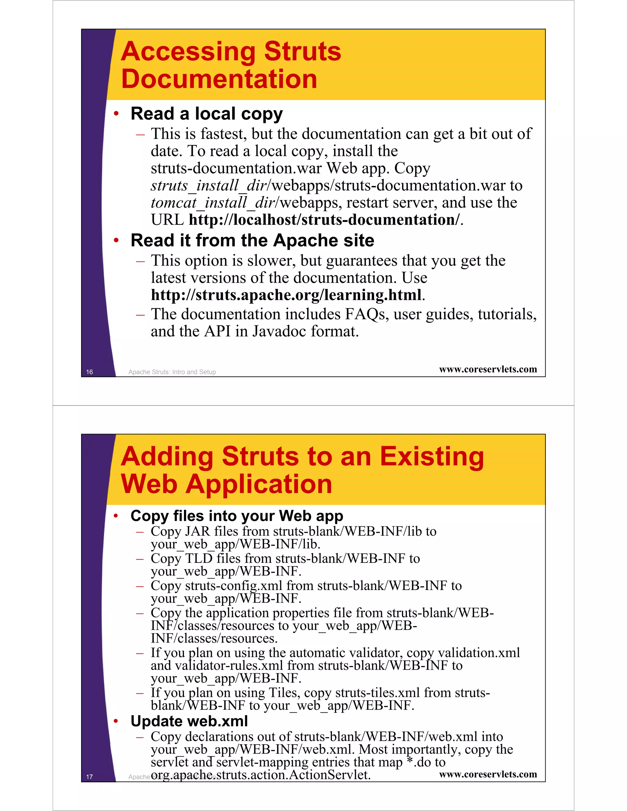 01 Struts Intro | PPT