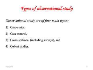 01 study design | PPTX | Medical Health