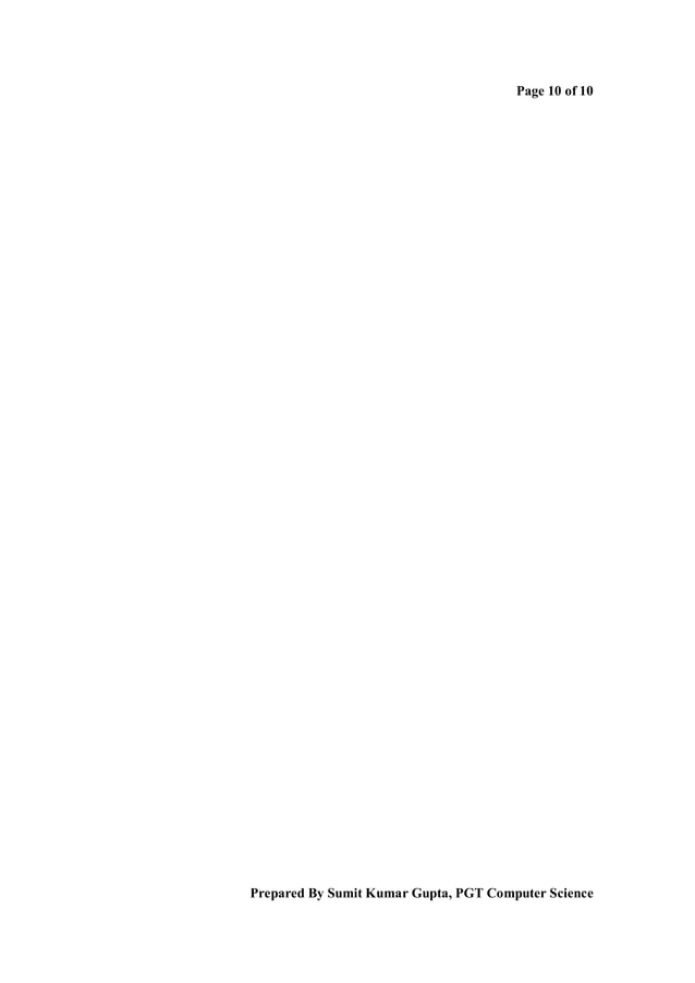 Computer science study material | PDF