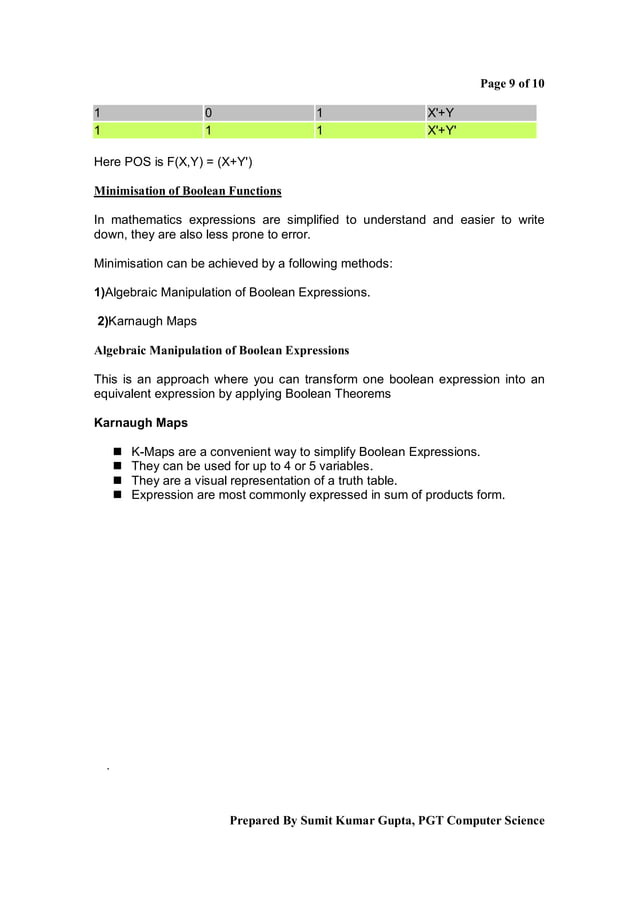 Computer science study material | PDF