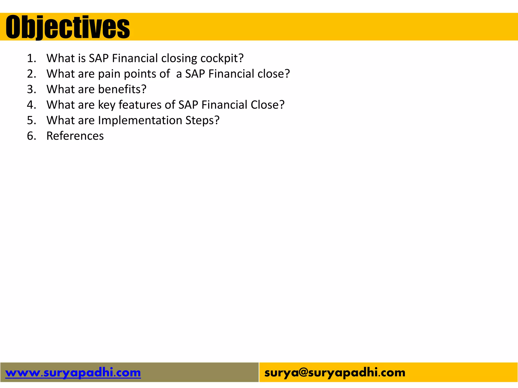 SAP Financial Closing Cockpit | PPTX