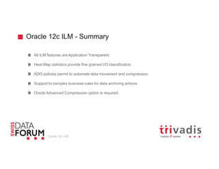 Information Life Cycle Management avec Oracle 12c | PDF