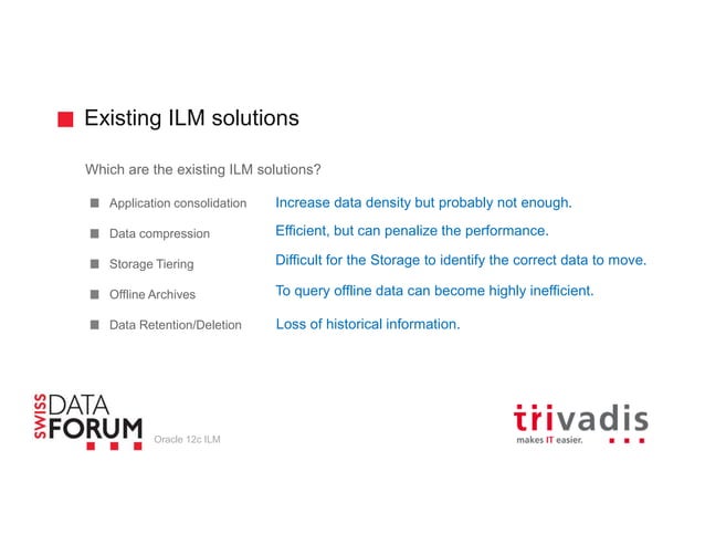 Information Life Cycle Management avec Oracle 12c | PPT