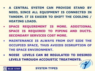 SELECTION OF HVAC SYSTEM CONSIDERATIONS HVAC | PPT