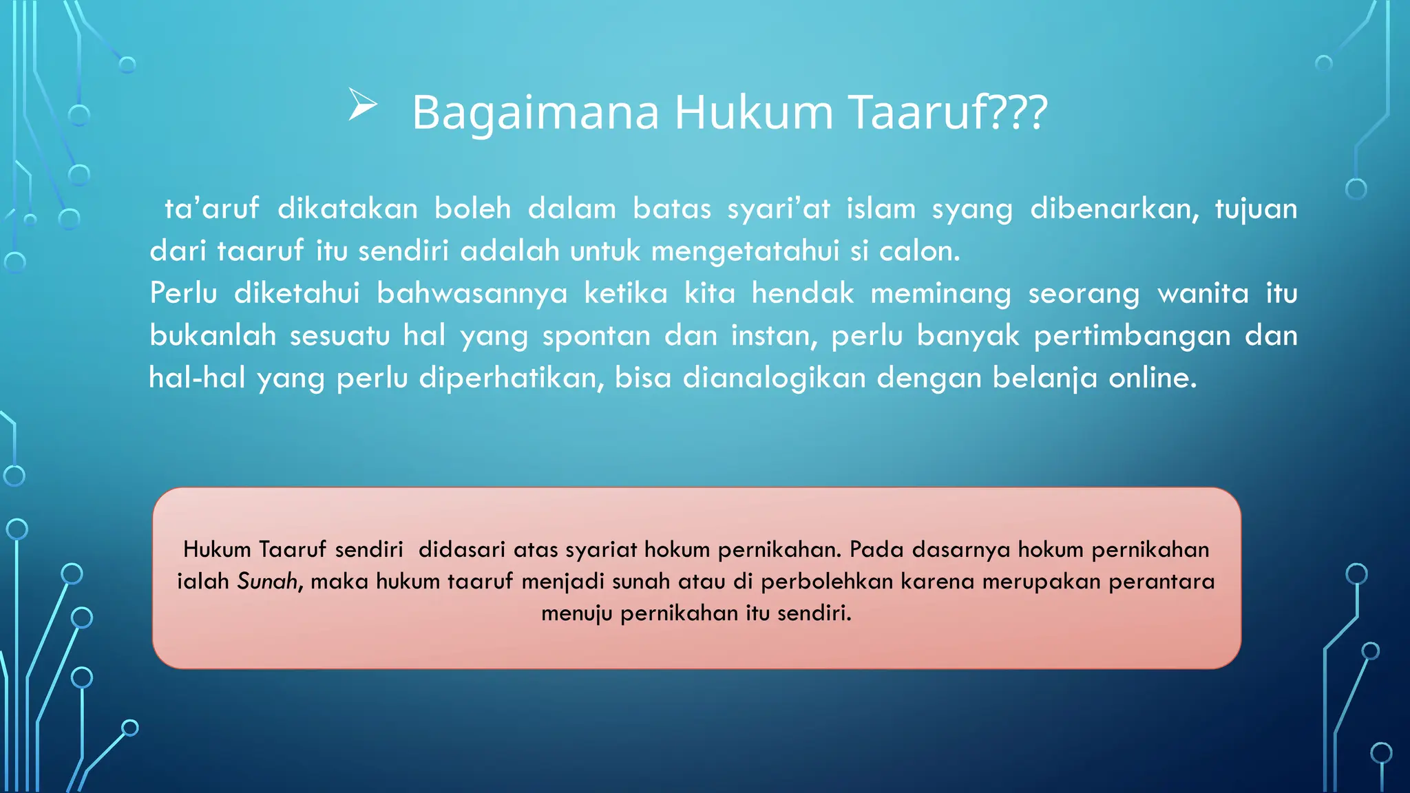 taaruf nikah pengertian aturan hukum islam | PPTX