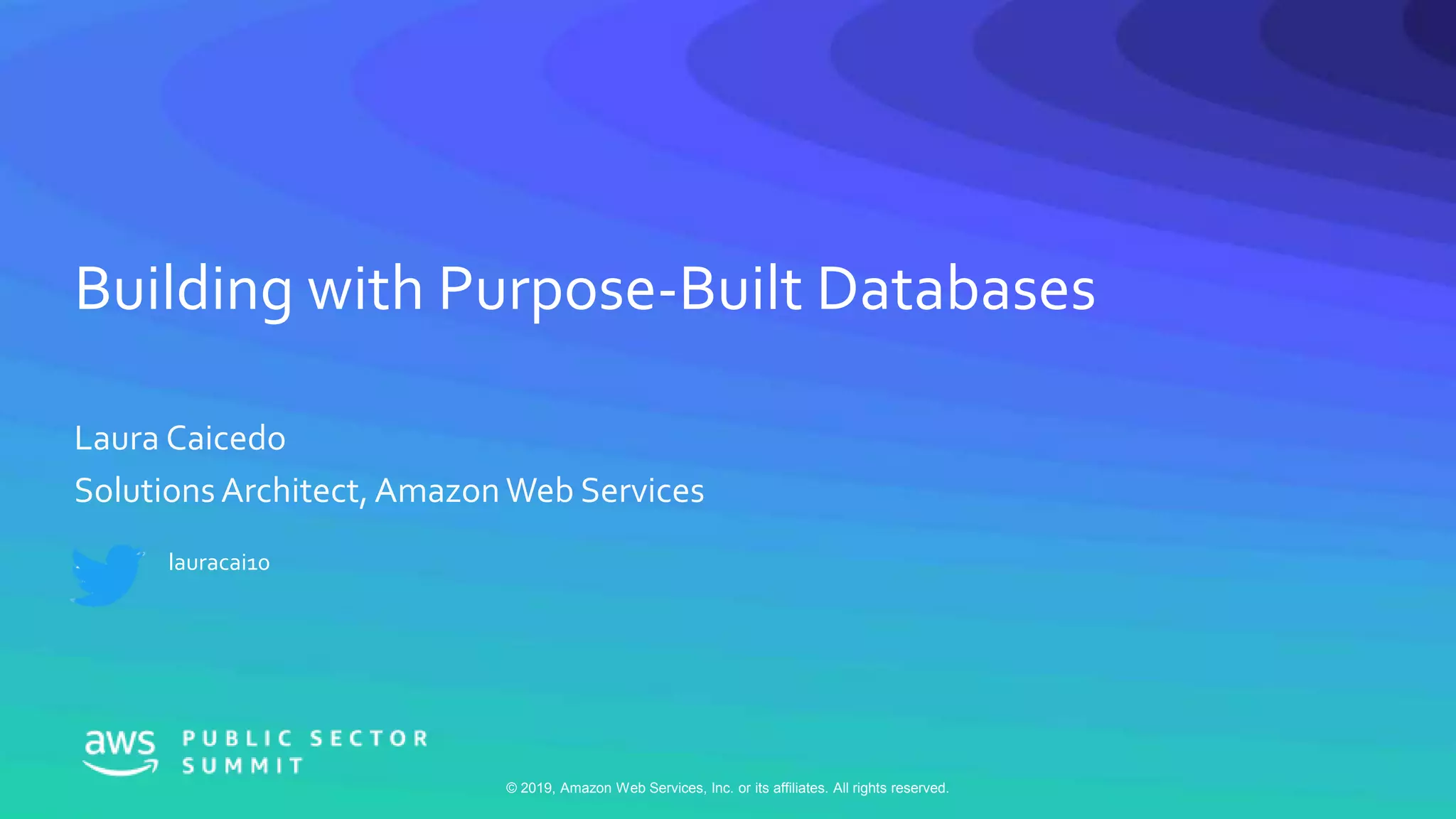Building with Purpose-Built Databases: Match Your workload to the Right Database | PPT