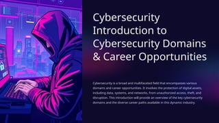 Cybersecurity carrer and scope in its field | PPTX