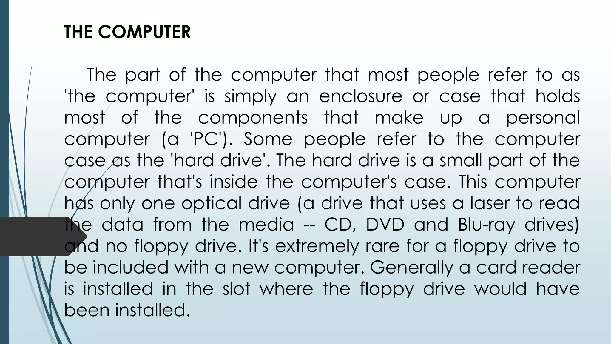 The Computer Its Parts (External) | PPTX