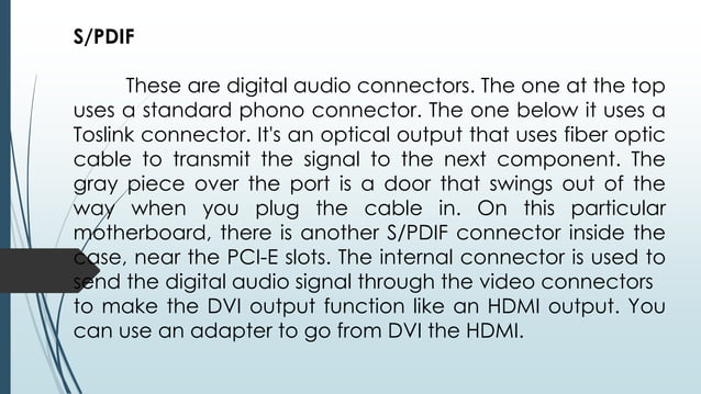 The Computer Its Parts (External) | PPTX