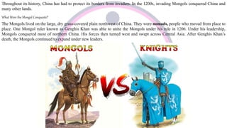 01 The Mongol and Ming Empires for MIddle School | PPTX