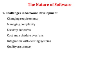 01 The Nature of Software and Characteristics of Software | PPTX