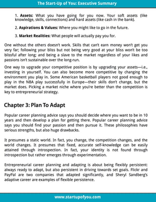 01 the start up of you - summary | PDF