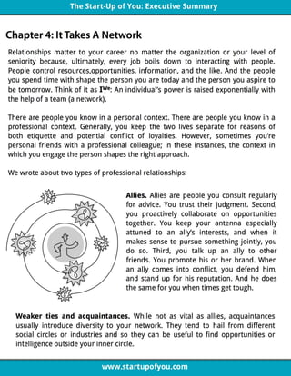 01 the start up of you - summary | PDF