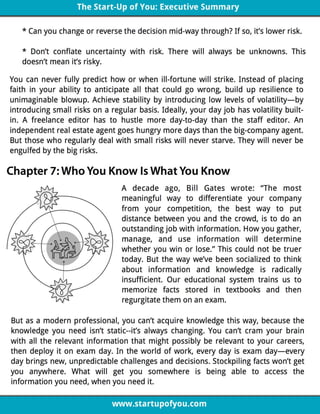 01 the start up of you - summary | PDF