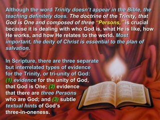 01 the triune god | PPT