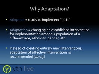 Stop Reinventing the Wheel: Adapting Evidence-Based Sexual Health ...