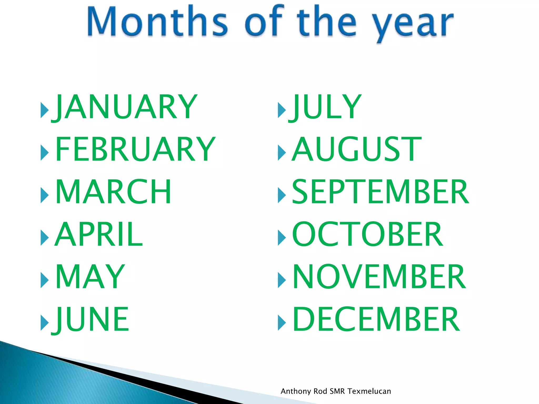 01 time, days and months | PPSX