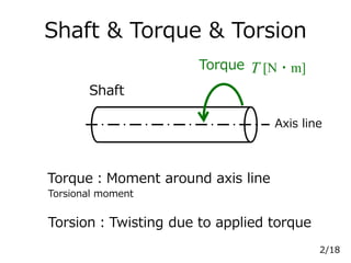 Shaft & Torsion | PPTX