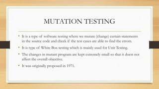 Test planning and software's engineering | PPT
