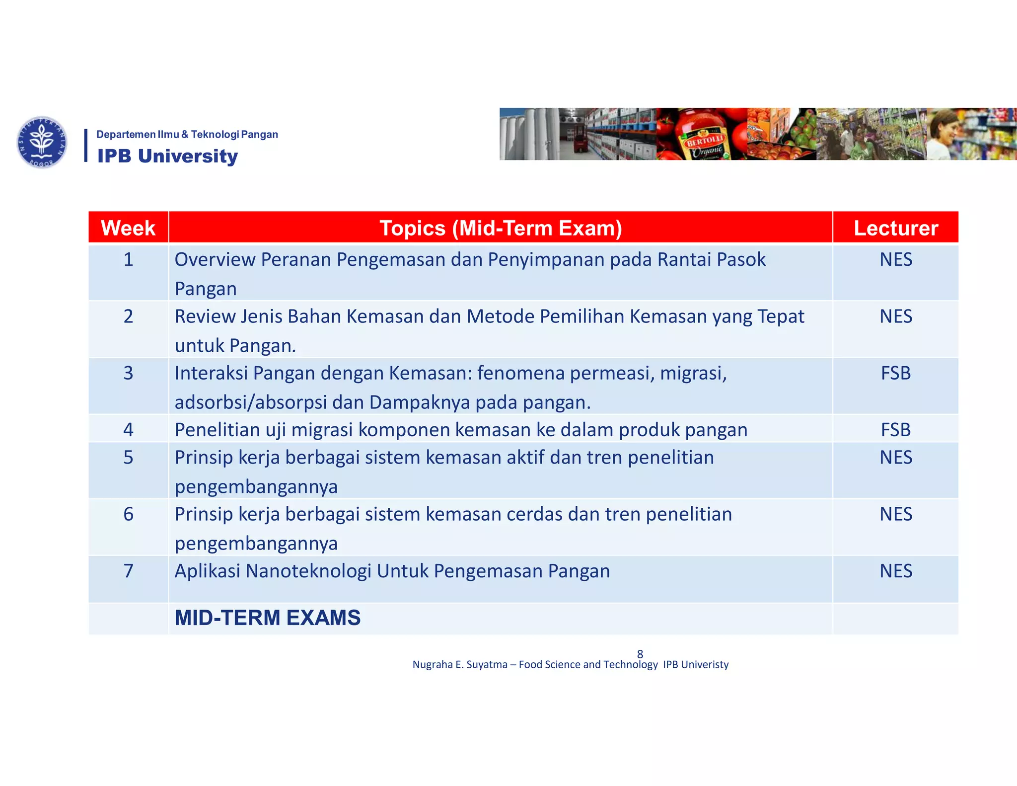 01 TPN1632 Overview Teknologi Pengemasan dan Penyimpanan Pangan ...