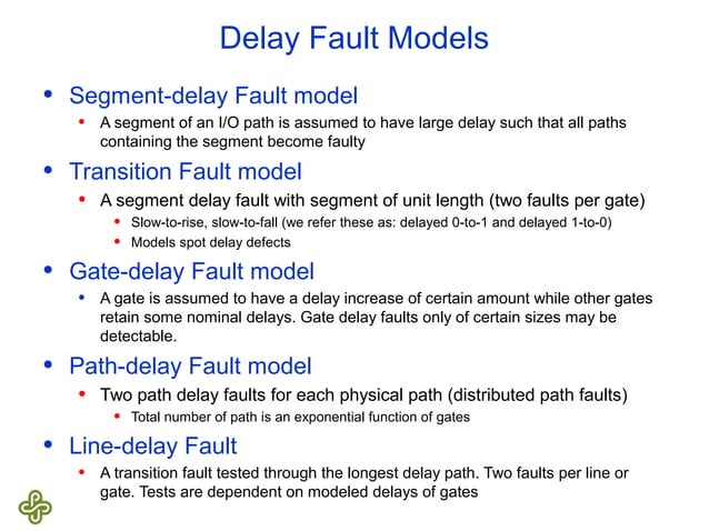 01 Transition Fault Detection methods by Swetha | PPT