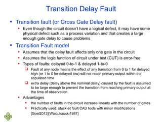01 Transition Fault Detection methods by Swetha | PPT