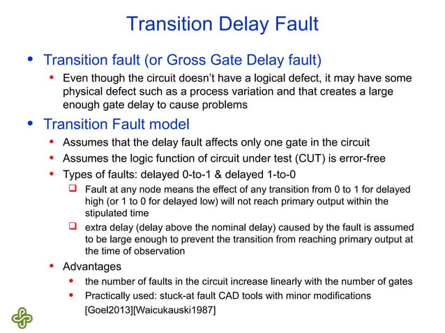 01 Transition Fault Detection methods by Swetha | PPT