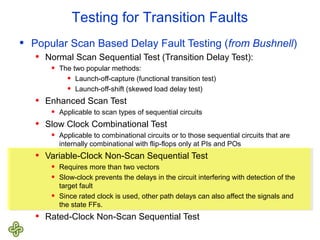 01 Transition Fault Detection methods by Swetha | PPT