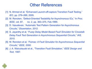 01 Transition Fault Detection methods by Swetha | PPT