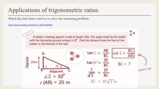 Trigonometric ratios | PPTX