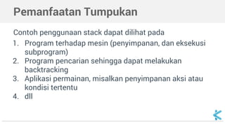Algoritma dan Struktur Data - tumpukan | PPT