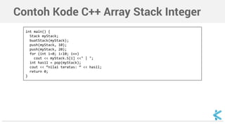 Algoritma dan Struktur Data - Stack | PDF
