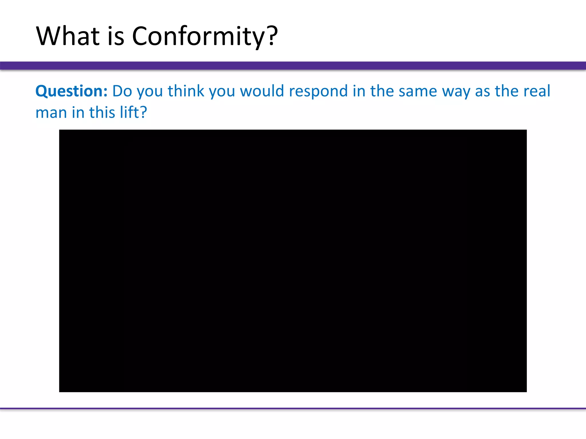 Social 01 Types of Conformity | PPT