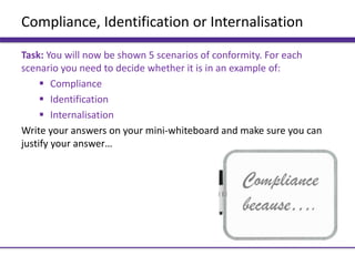 Social 01 Types of Conformity | PPT