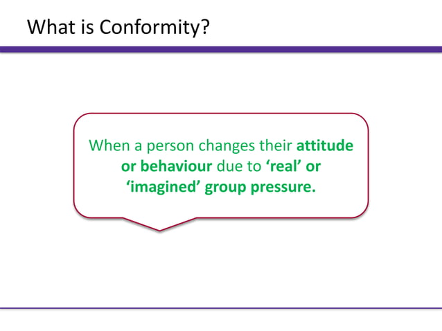 Social 01 Types of Conformity | PPT