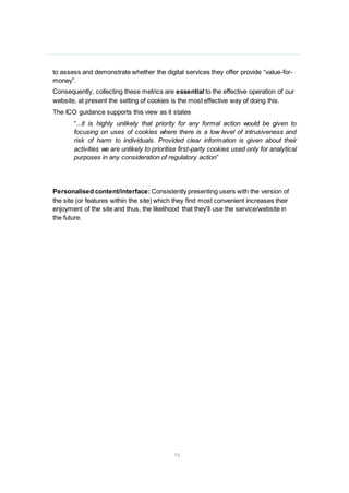 Example cookie compliance audit | DOCX