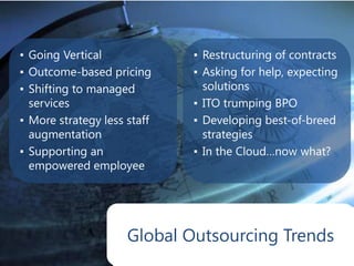 Information Technology & Outsourcing. Migration to Central & Eastern ...