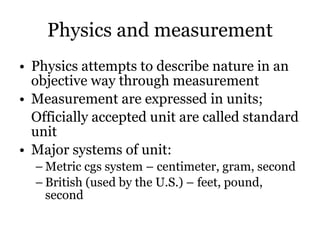 01 unit and measurement | PPT