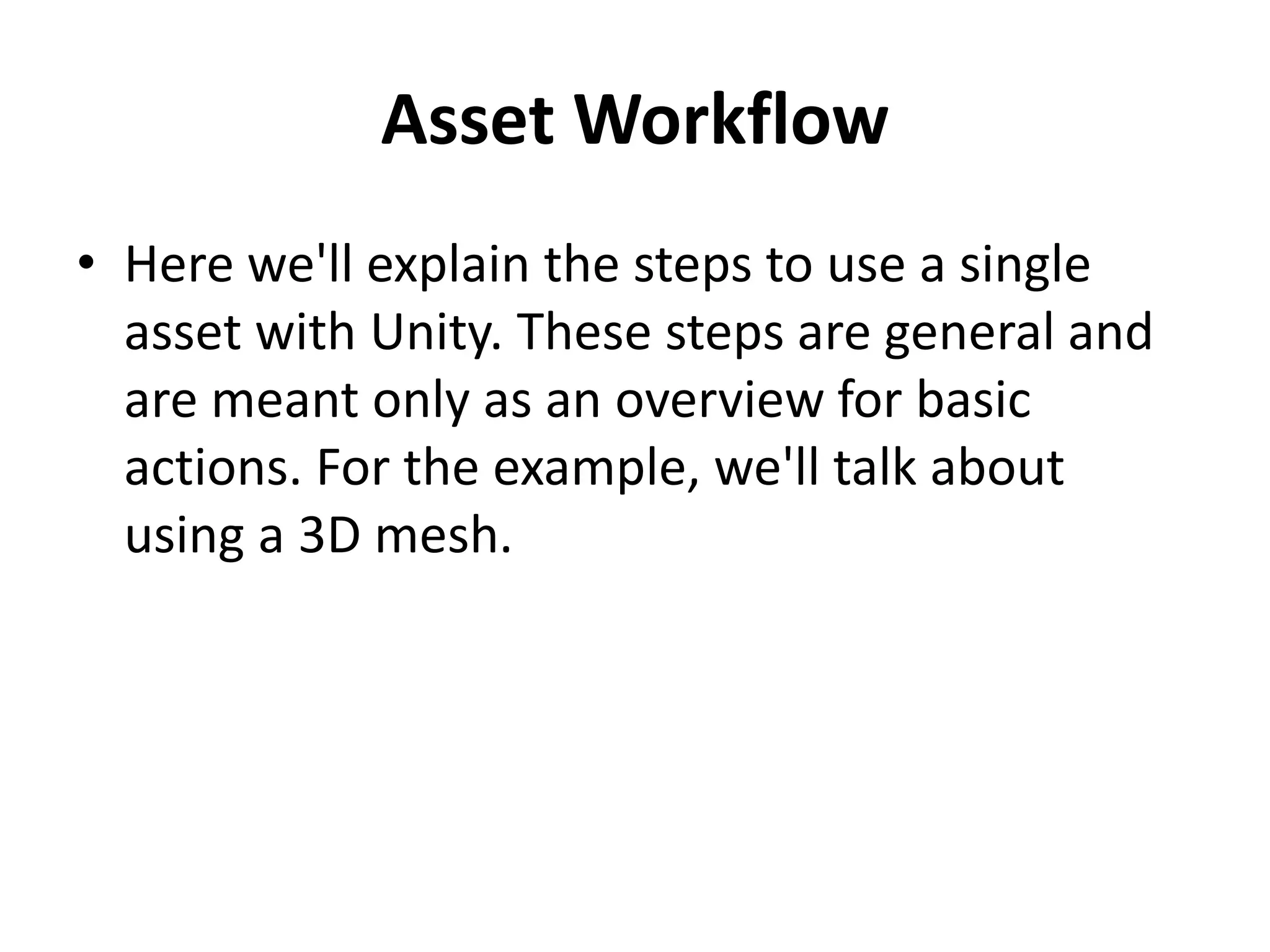 unity basics | PPTX