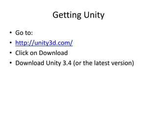 01 unity 3_d_introduction | PPTX