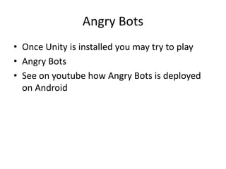 01 unity 3_d_introduction | PPT | Free Download