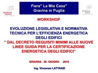 01 ing. Lattanzi - Evoluzione legislazione e normativa tecnica per l’efficienza energetica degli ...